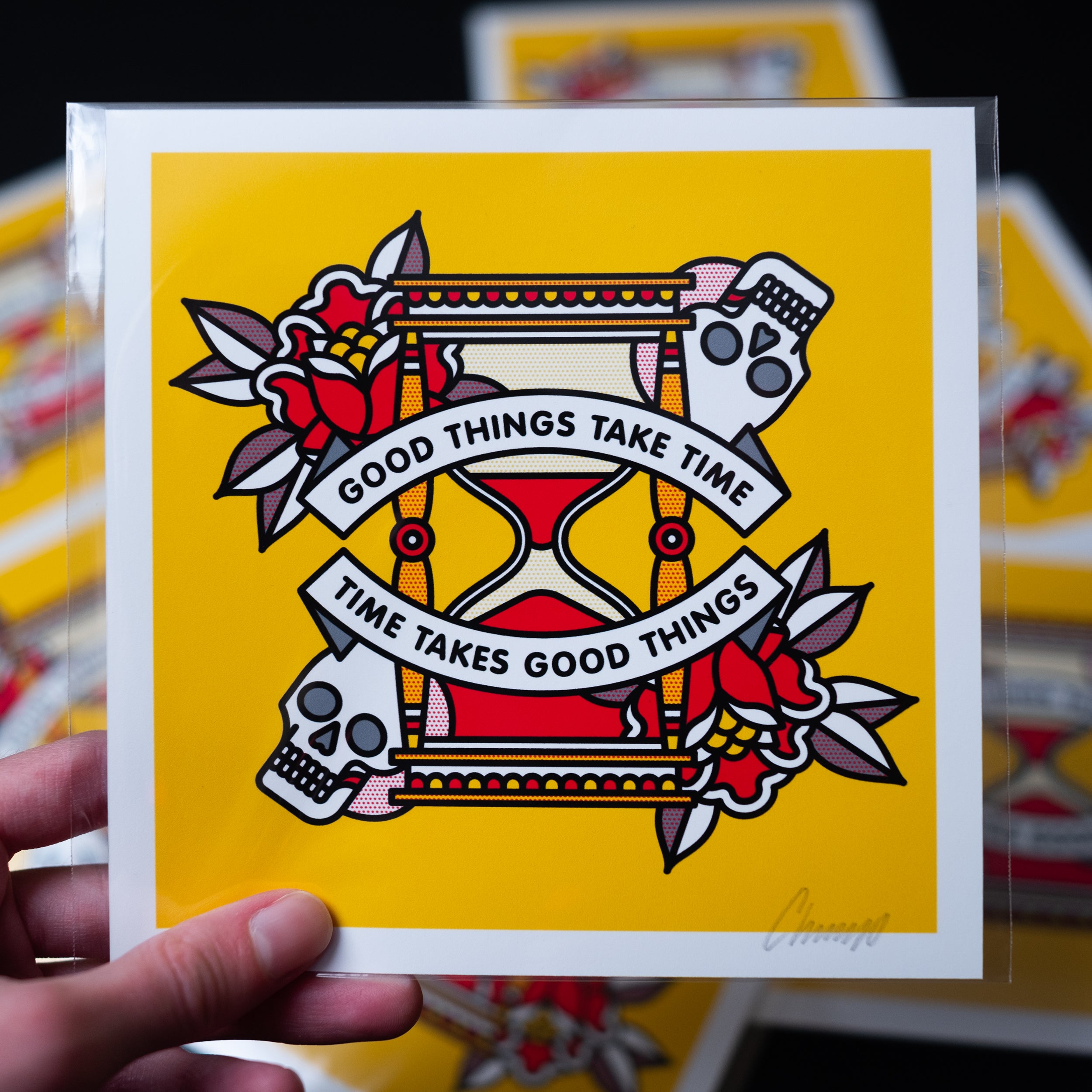 Good Things Mini Print – Red Halftone